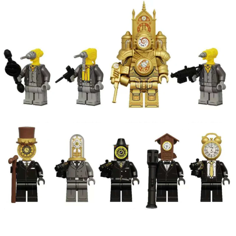 Skibidi Toilet Clock Minifigure Set - Bricksdealerz
