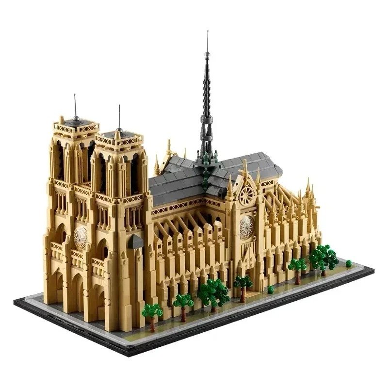 Notre Dame Cathedral MOC – 4383 Pieces Historical Architecture Building ...