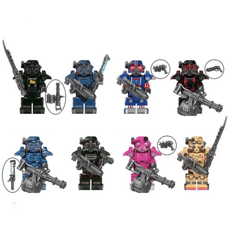 Fallout T45 Powered Armor Character Set - Bricksdealerz